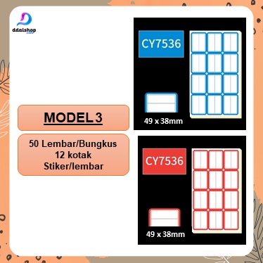 Jual Stiker Label Kosong Untuk Harga Makanan Barang Kertas Sticker ...