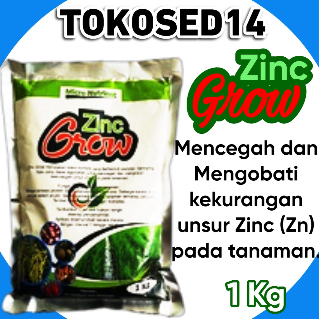 Jual Zinc Grow 1kg Obat Padi Bubuk Obat Hama Padi Obat Pertanian Padi ...