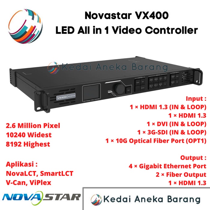 Jual Novastar VX400 LED Video Processor Videotron Controller Sending ...