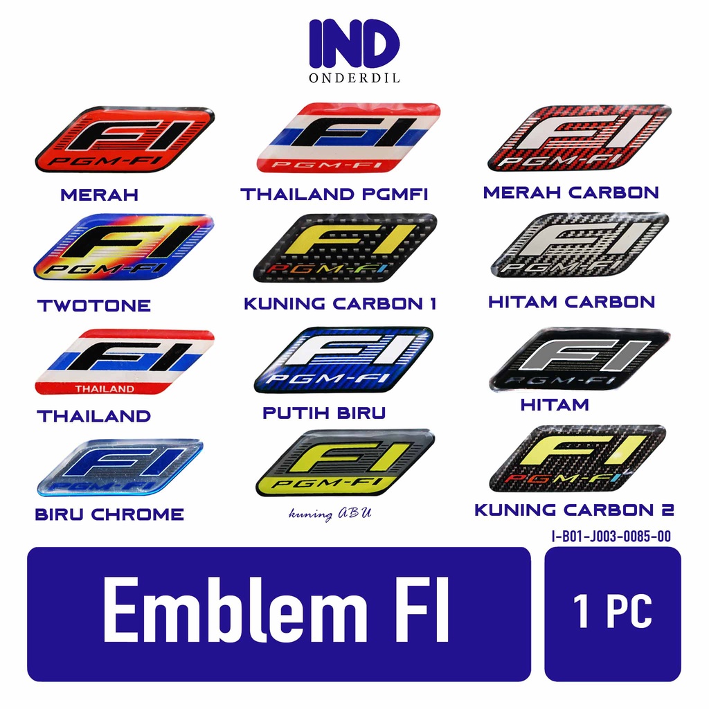Jual Emblem 3D PGM FI F1 PGMFI Stiker Sticker Timbul Logo Thailand ...