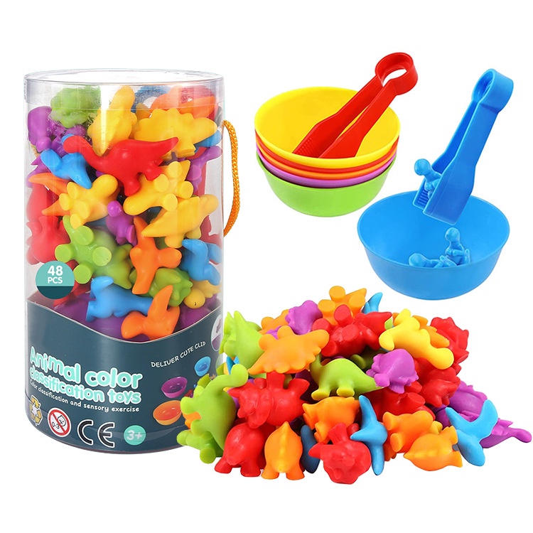 Jual Childrens Colour Classification Mainan with Bowl Mainan Montessori ...