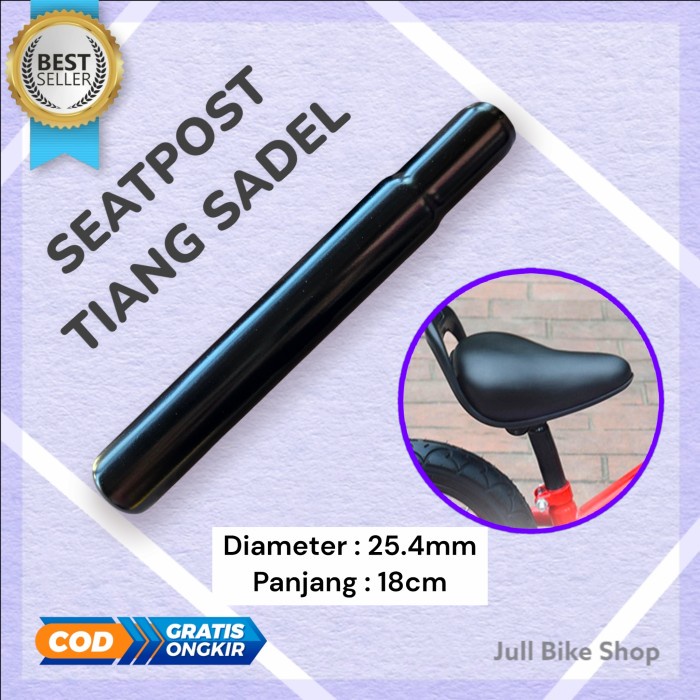 Jual Seatpost tiang sadel sepeda anak bmx 12 - 20 inch jok 25.4 mm 18 ...