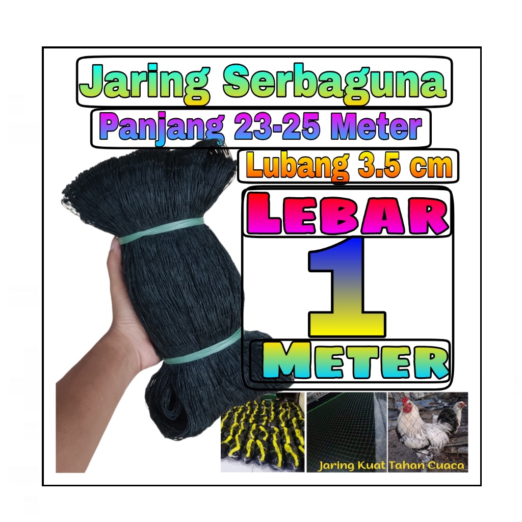 Jual Jaring Kandang Ayam Lebar 1 Meter / Jaring Serbaguna / Jaring ...