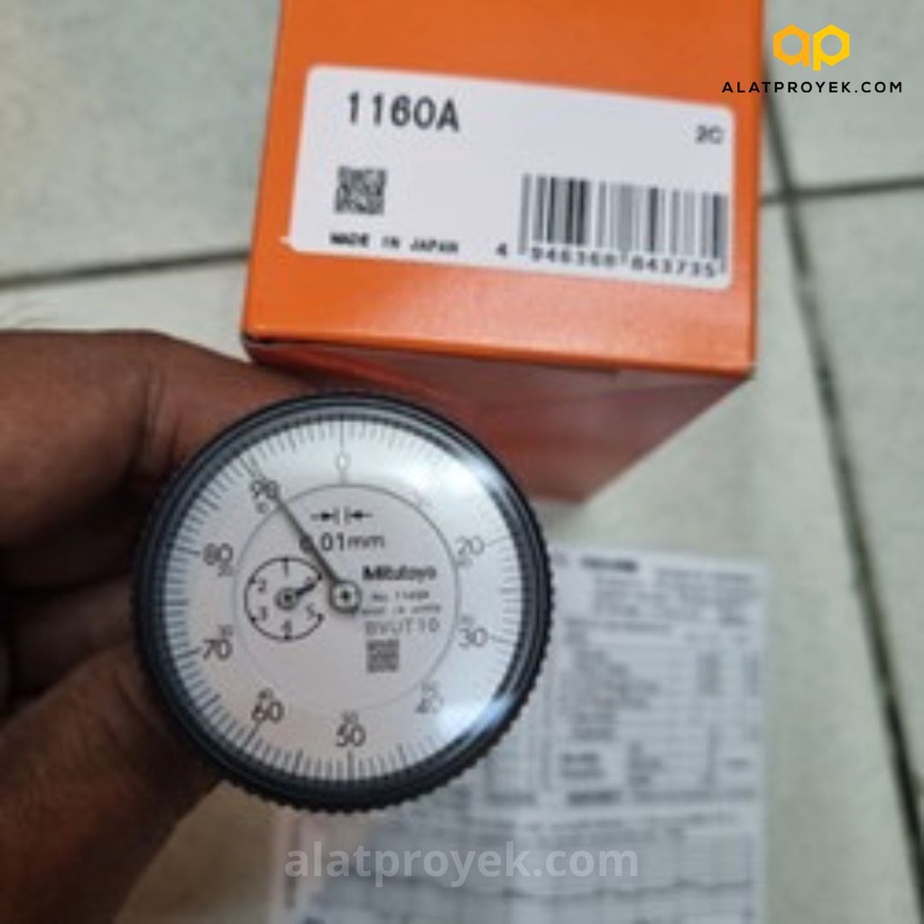 Jual Mitutoyo 1160A Back Plunger Dial Indicator 0-5mm Range 0.01mm ...