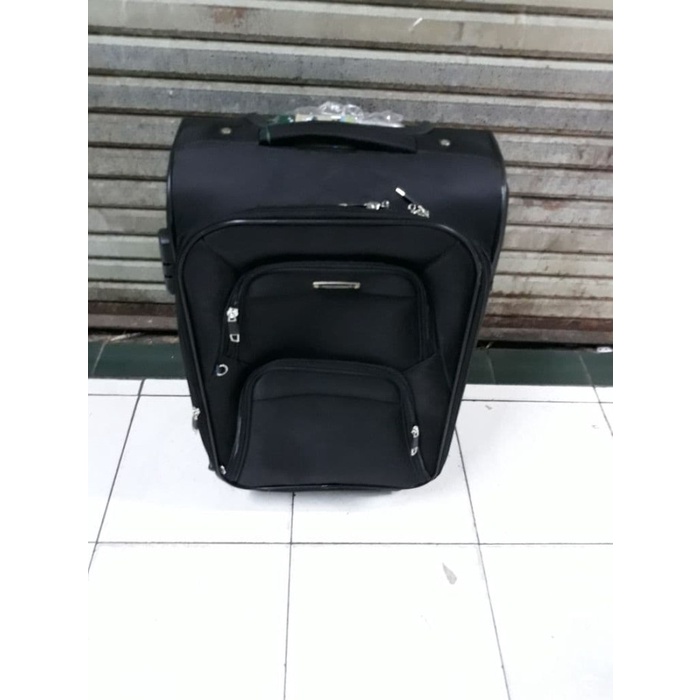 Jual Koper kanvas Polo Garden 20 inch hitam - Hitam | Shopee Indonesia