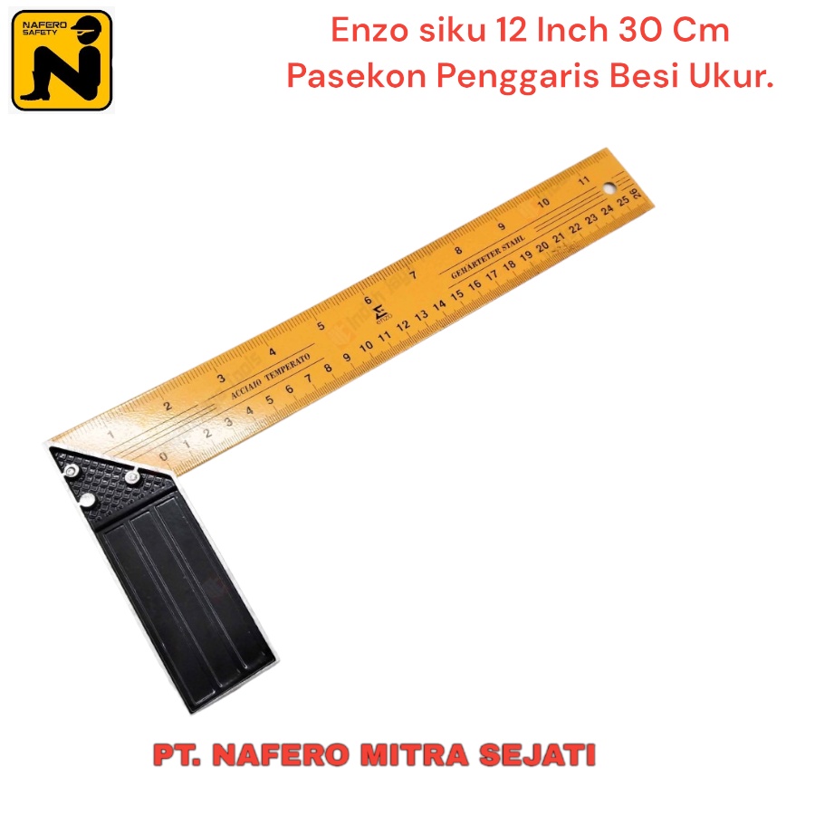 Jual SIKU BESI 12" 30 CM PENGGARIS METER UKUR | Shopee Indonesia