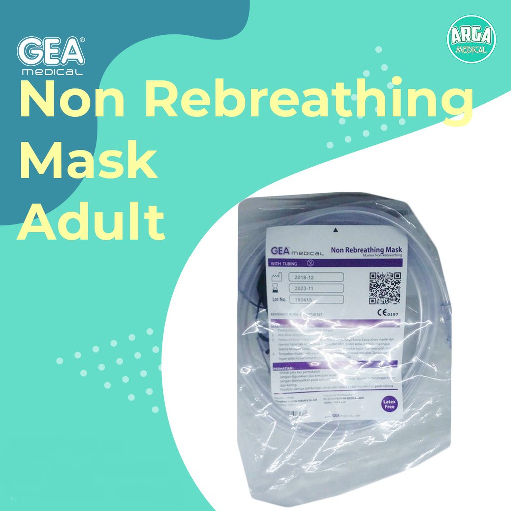 Jual Non Rebreathing Mask GEA / Masker Non Rebreathing GEA / NRM ...