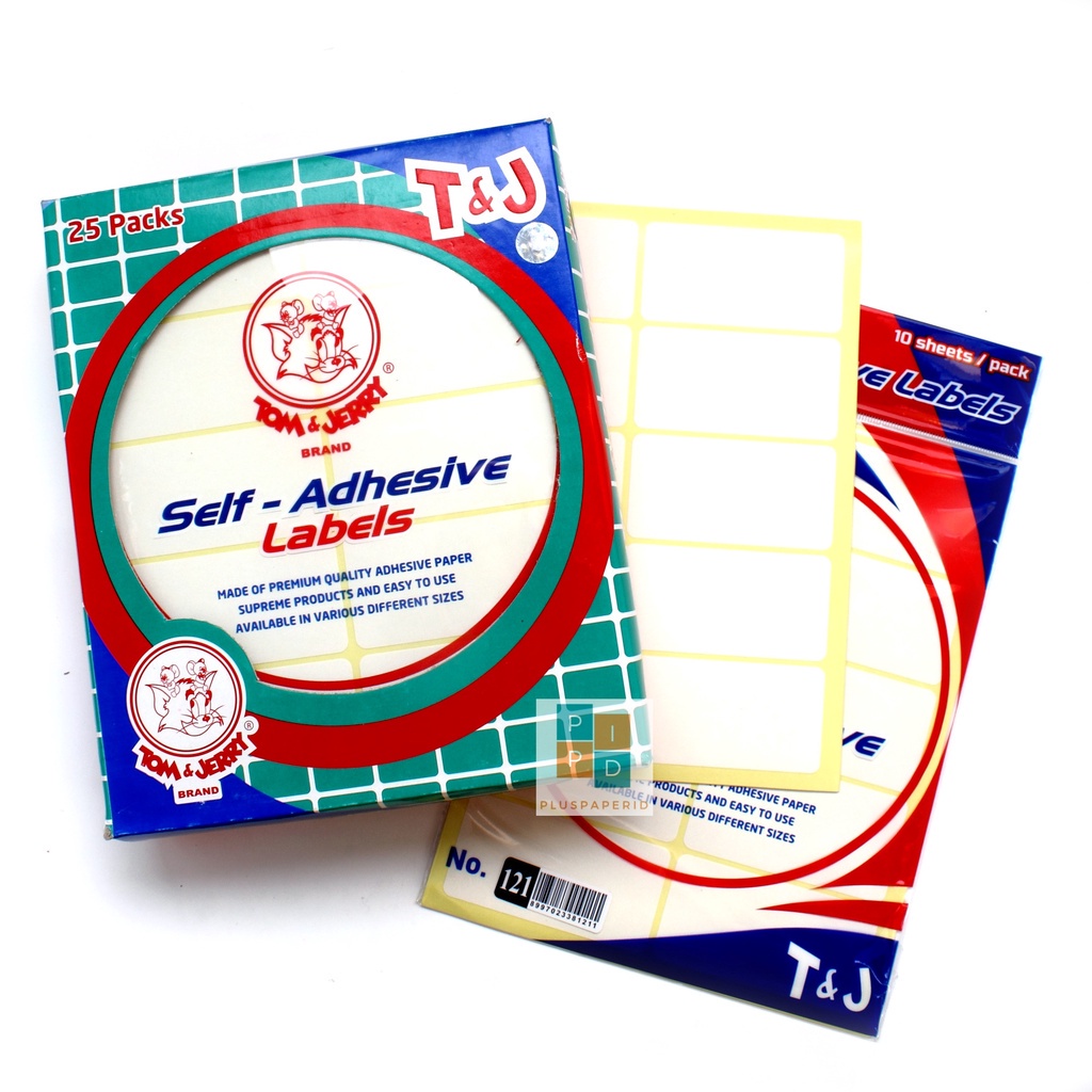 Jual Tom & Jerry - Label Putih Paper Ukuran 120 - 121 - 122 - Pad ...