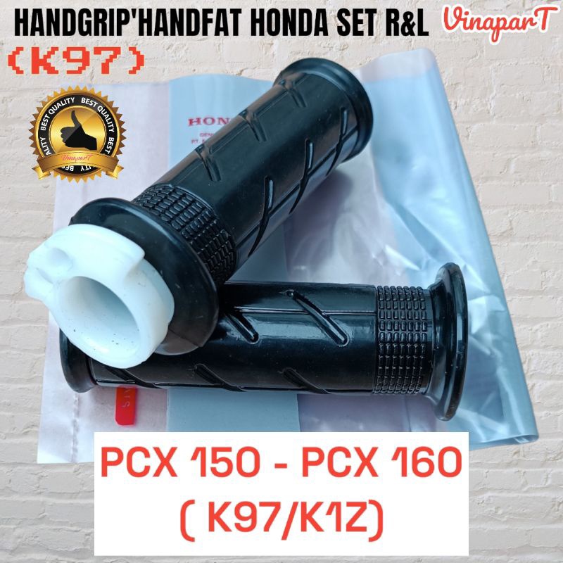 Jual handgrip handfat stang pcx 150 pcx 160 set kanan kiri K97 original ...