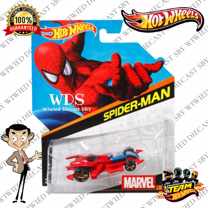 Jual AMC SHOP Hot Wheels Spiderman Character Movies Edititon Diecast ...