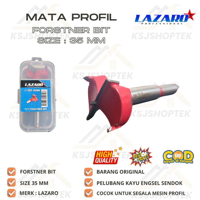 Jual FORSTNER BIT 35 MM Mata Bor Engsel Sendok Auger Bit 35MM Mata ...