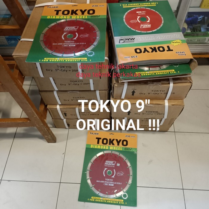 Jual Tokyo diamond wheel 9" pisau potong beton Tokyo 9 in potong aspal ...