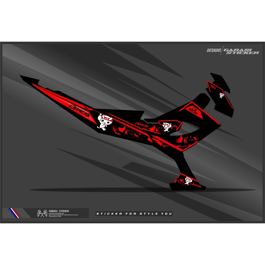 Jual Striping Stiker Sticker Motor Satria Fu Facelift RCB Thai New ...