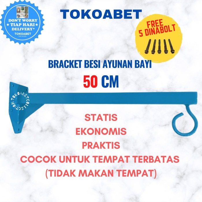Jual BRACKET WALL BESI AYUNAN BAYI Besi Tebal Tempel Tembok dengan ...