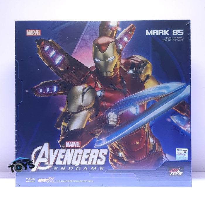 Jual ZD Toys Iron Man MK85 Mark 85 2.0 LED Light Up 1/10 Scale Figure | Shopee Indonesia