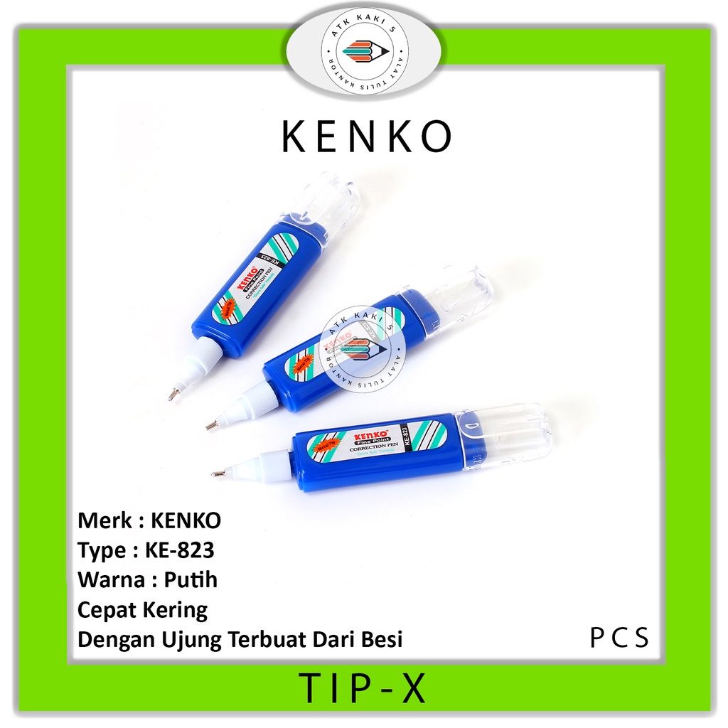 Jual KENKO - Tip Ex Cair Correction Pen KE-823 - Pcs | Shopee Indonesia
