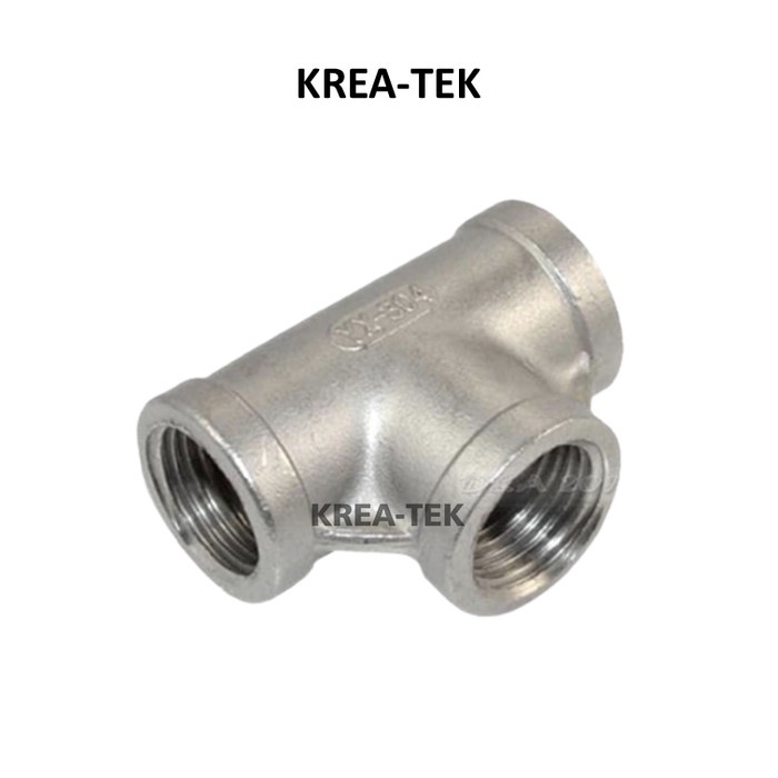 Jual Tee drat dalam 3 Inch stainless ss304 / SS 304 ; class # 150 ; BSP | Shopee Indonesia