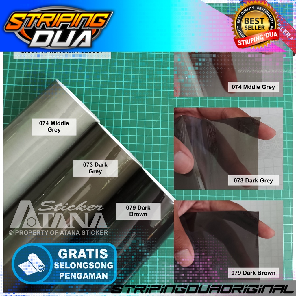 Jual Skotlet Hitam Transparan Bening Glossy Scotlet Dark Transparent Glos Stiker Tembus Pandang ...