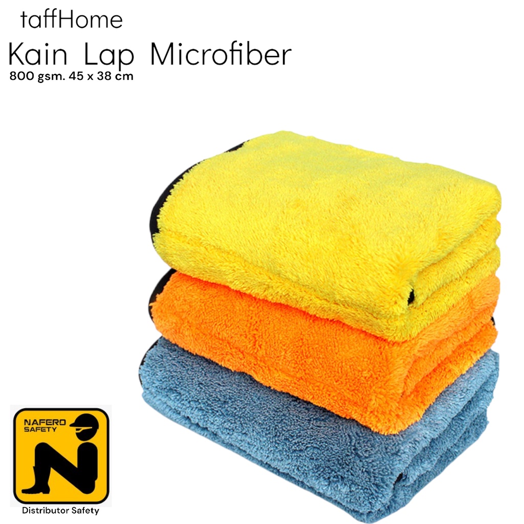 Jual Kain Lap Handuk Microfiber TaffHome 600 GSM Ukuran 45 x 38 cm ...