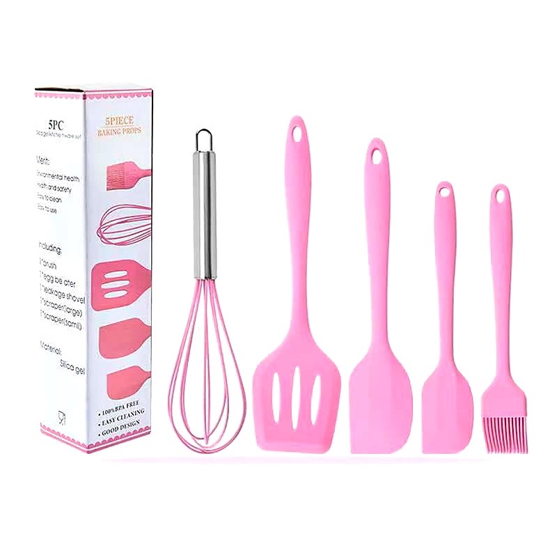 Jual DHW Peralatan Masak 5in1 / Silikon Kitchen Utensil / Spatula ...
