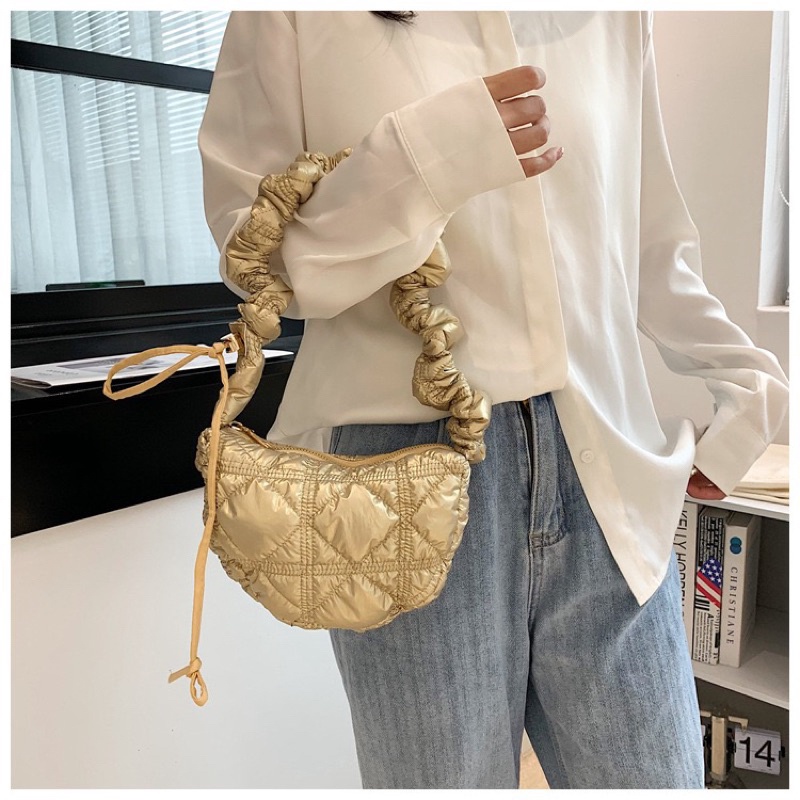 Jual Little Maple - Mini Carlyn Bag Metalic Edition / Tas Korea Silver ...