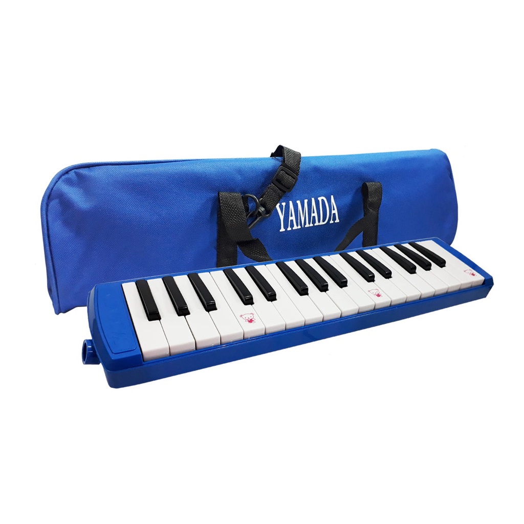 Jual Alat Musik Tiupan Pianika Kain / Tas Yamada Biru Good Quality ...