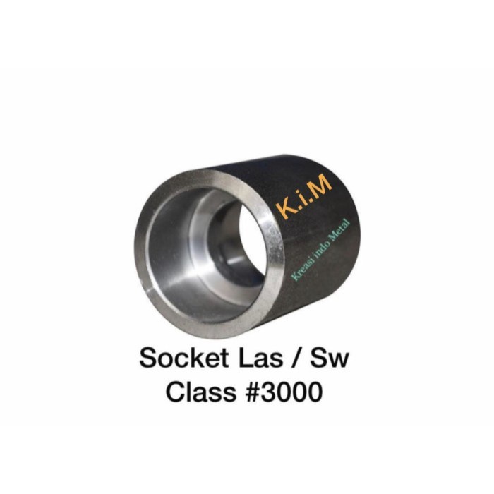 Jual 1/2” Socket Las 1/2 Inch Sock Welded / SW Coupling class 3000 Besi ...