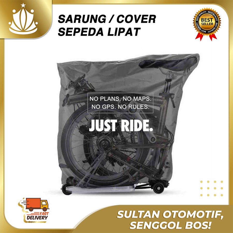 Jual Cover Sepeda Penutup Sepeda Lipat FOLDING BIKE Anti Debu JUST RIDE ...
