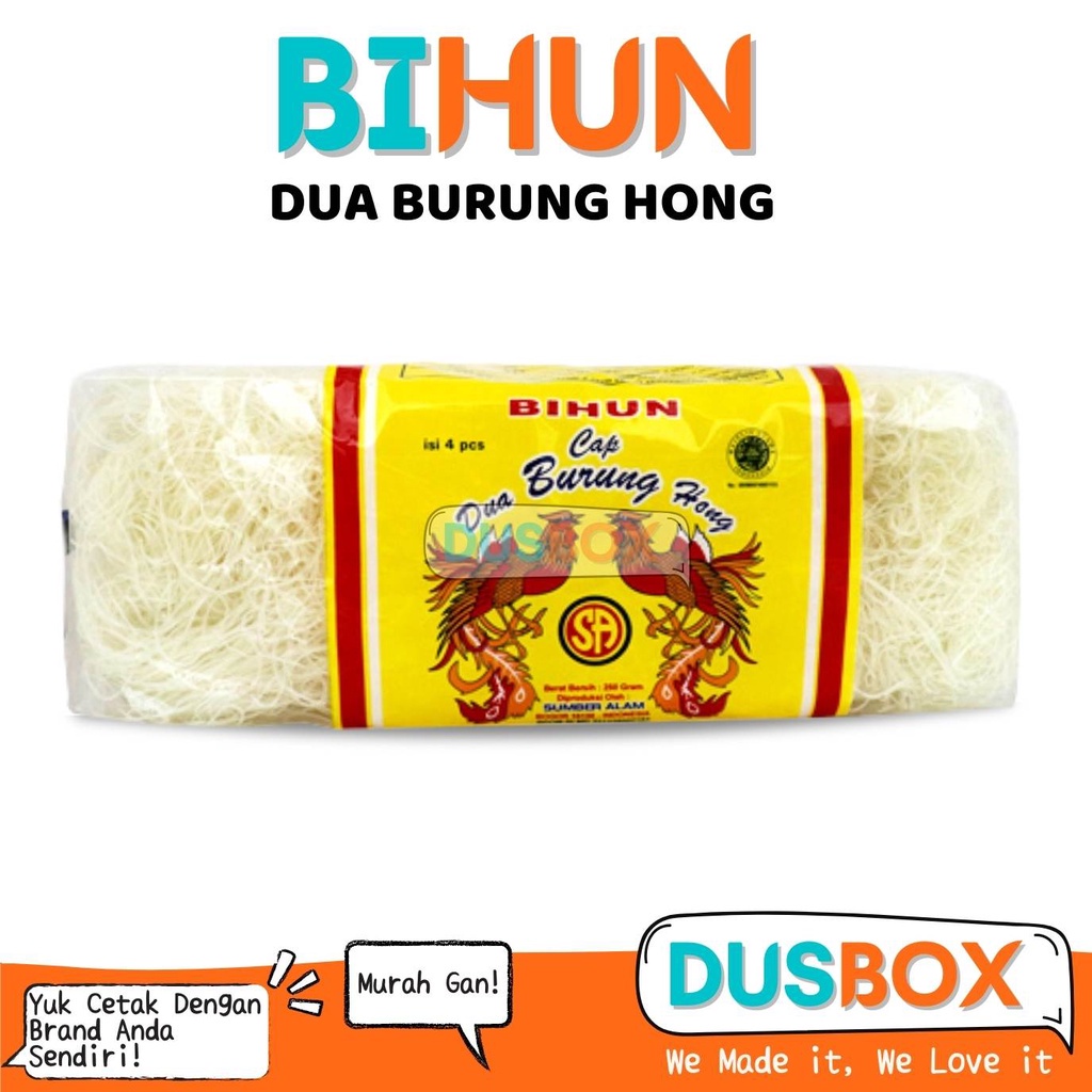 Jual Bihun Cap Dua Burung Hong / Bihun Putih / Bihun 250gr | Shopee ...