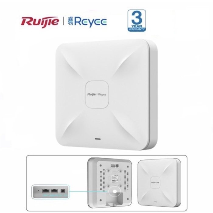 Jual Ruijie RG-RAP2200E AC1300 Dual Band Ceiling Access Point Rujie ...