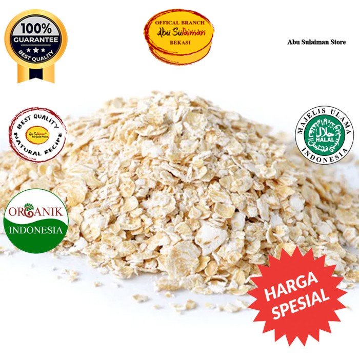 Jual Quick Oat 1 kg / Instant Oat Organic / Oatmeal Gandum Instan ...