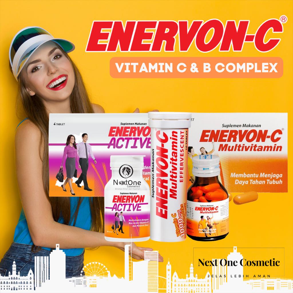 Jual NEXT ⏩ ENERVON ACTIVE DAN ENERVON-C MULTIVITAMIN | EFFERVESCENT ...