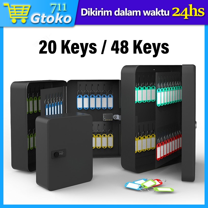 Jual Metal Safety Password Lock Key Box Hook Tempat Penyimpanan kotak ...