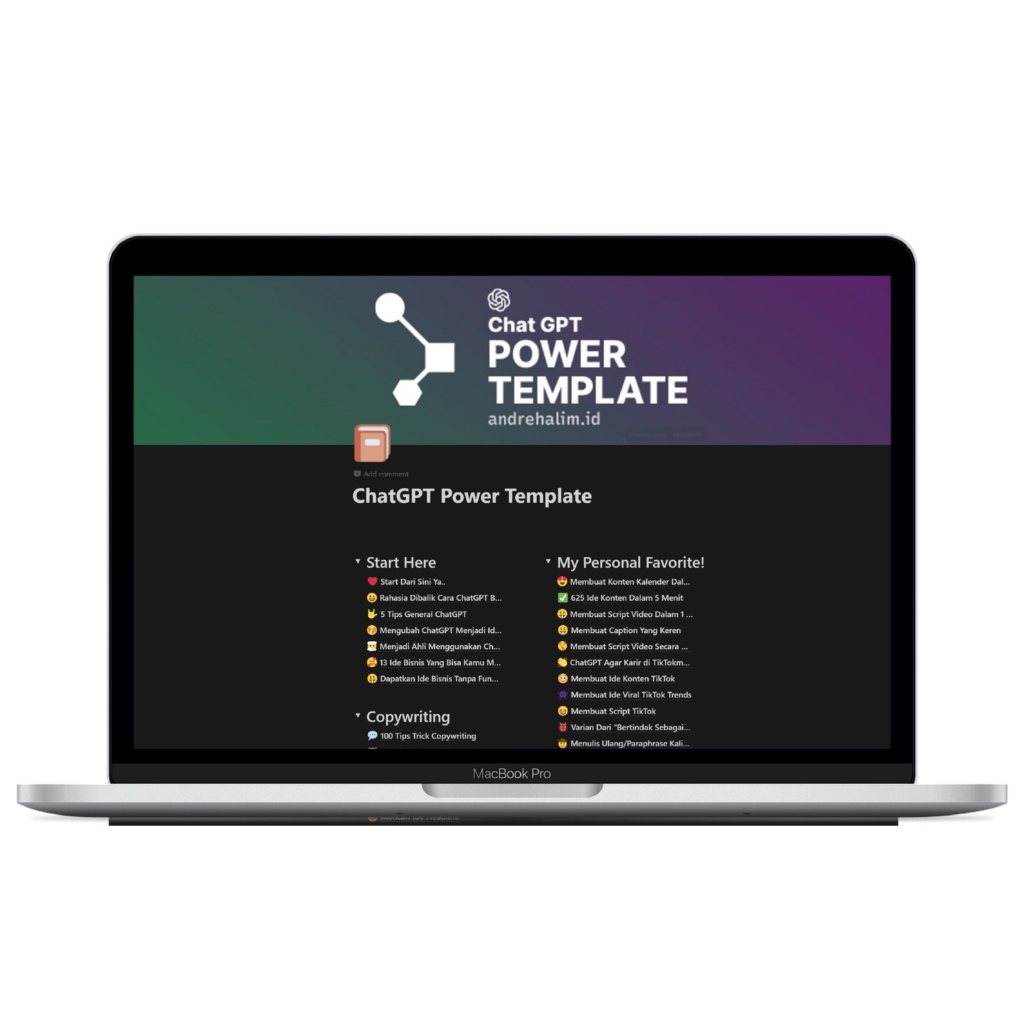 Jual CHATGPT POWER TEMPLATE 1100++ Perintah Copy Paste untuk pekerjaan ...