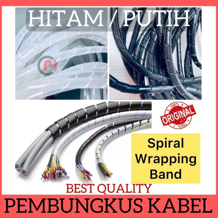 Jual Spiral Band Untuk Merapikan Membungkus Pelindung Kabel Wrap ...