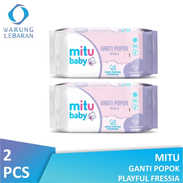 Jual Mitu Baby Wipes Ganti Popok Playful Fressia 50s (Isi 2 Pcs) | Shopee Indonesia
