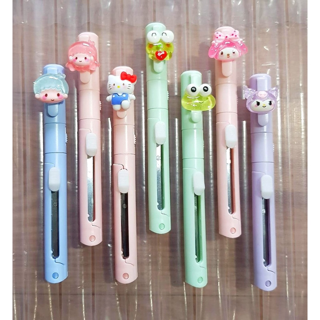 Jual Gunting cutter 2in1 Kuromi Cinnamoroll Melody Hello Kitty ...