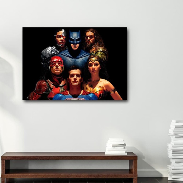 Jual POSTER SUPERHERO DC POSTER JUSTICE LEAGUE 3 Poster frame A3 ...