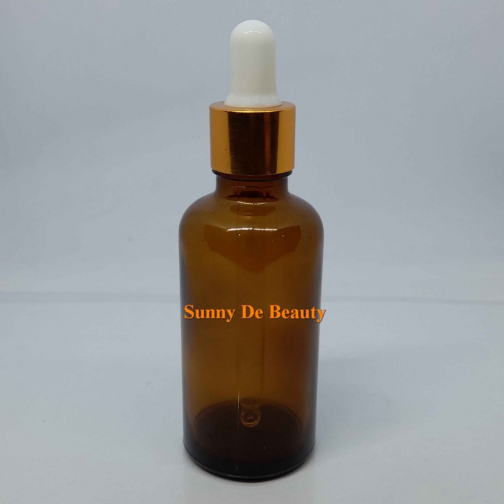 Jual Botol Kaca 50 ml Amber Original Br Tutup Alumunium Shiny Pipete ...