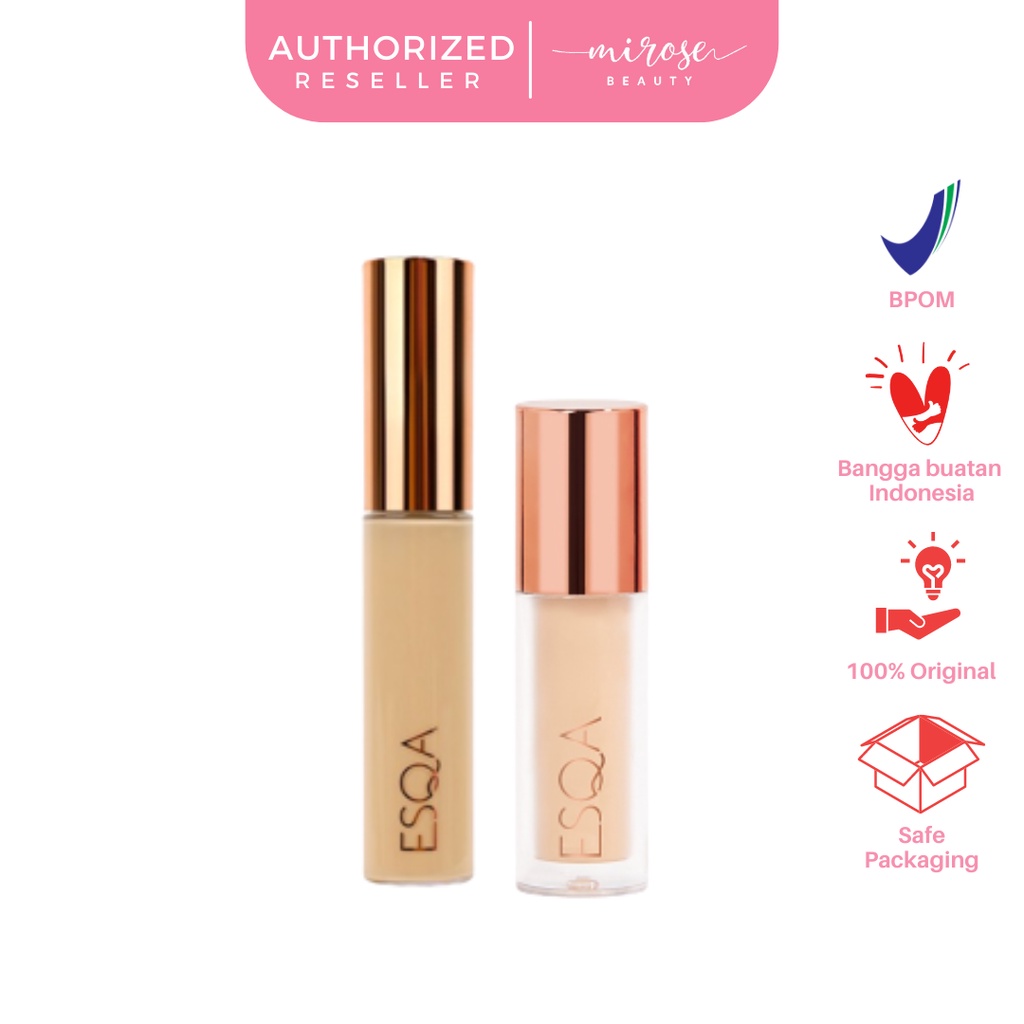 Jual ESQA Flawless Liquid Concealer Mini / Full Size | Shopee Indonesia