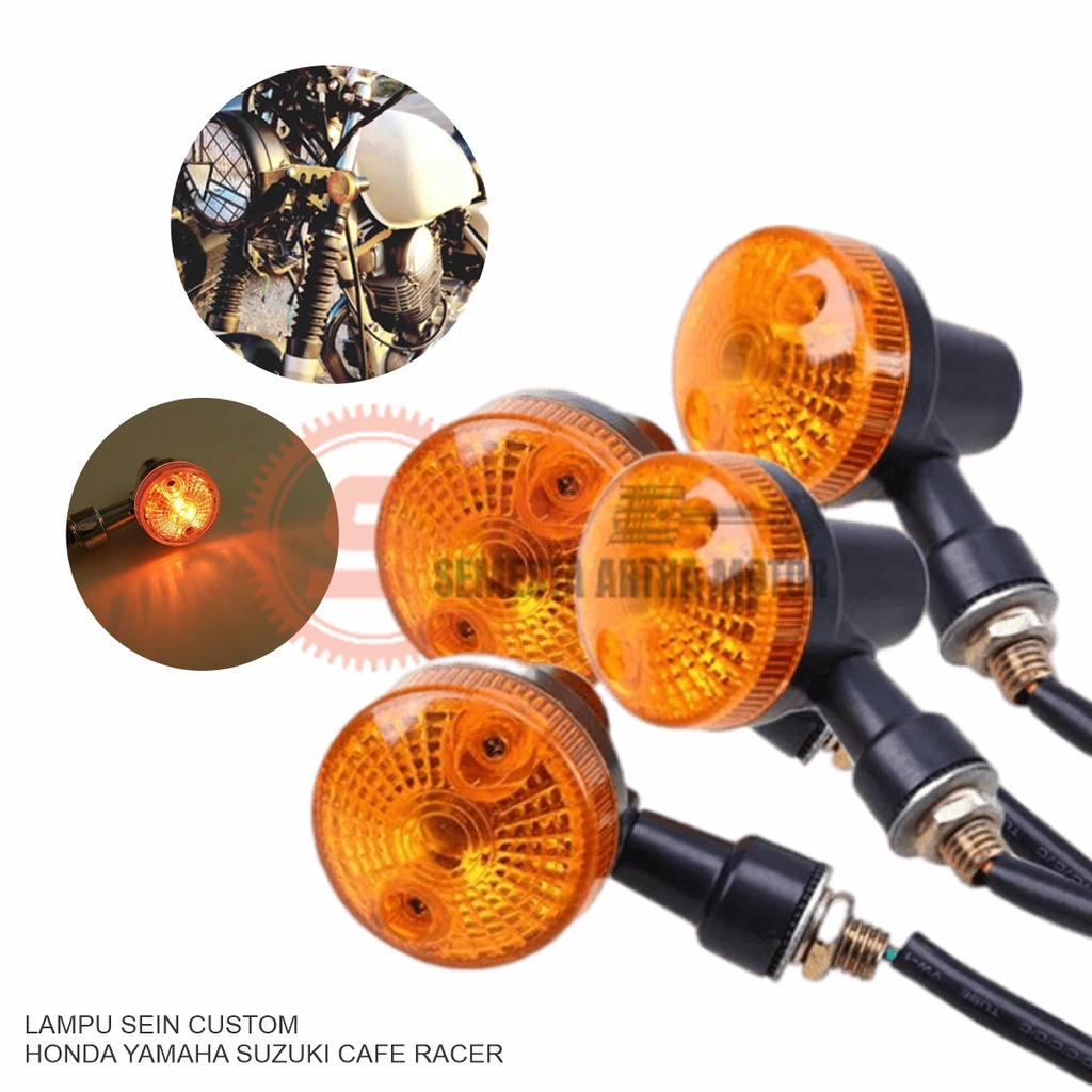 Jual Lampu Sen Sein Custom Motor Universal 12V Bohlam Sinyal Belok ...