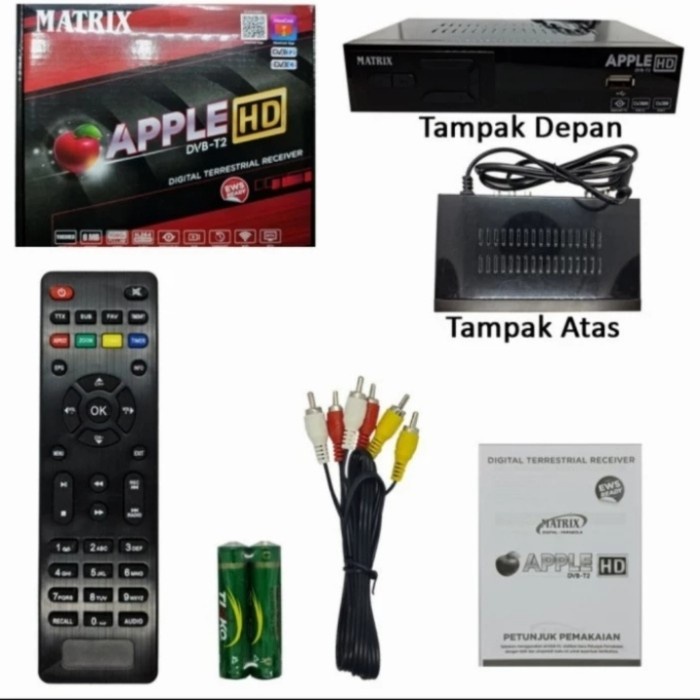 Jual Set Top Box Metrix Apple merah (1 dus 40 pcs ) set top box TV digital DVN27 | Shopee Indonesia