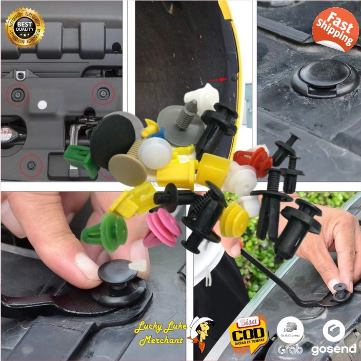 Jual Baut Rivet Plastik Sekrup Kancing Body Door Trim Pintu Spakbor ...