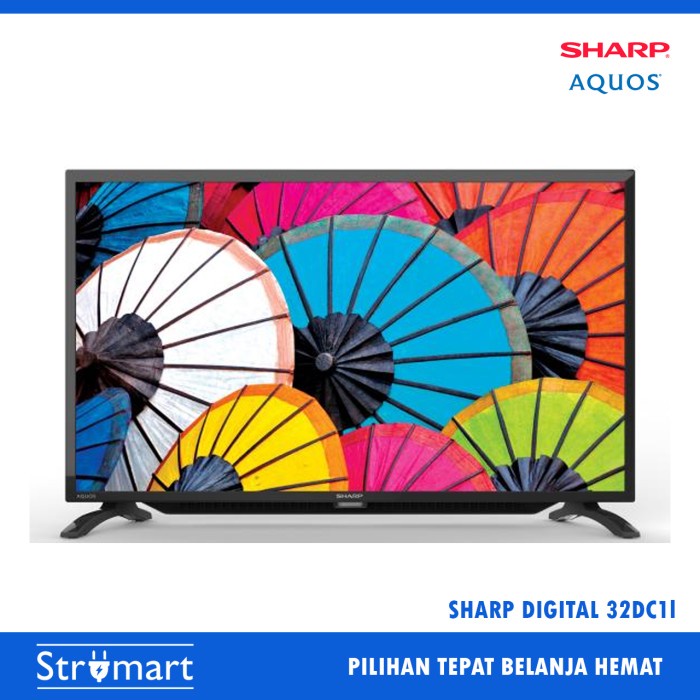 Jual TV LED 32" SHARP DIGITAL 32DC1l | Shopee Indonesia