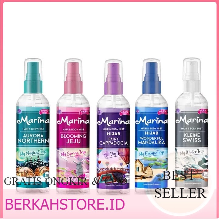 Jual Marina Body Mist Cologne 100ml Original - Marina Body Mist KEMASAN ...