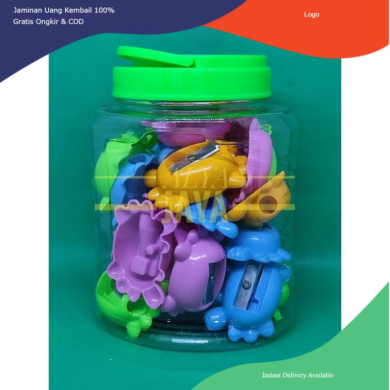 Jual Serutan Rautan Pensil Toples 1 Pack 24 Pcs | Shopee Indonesia
