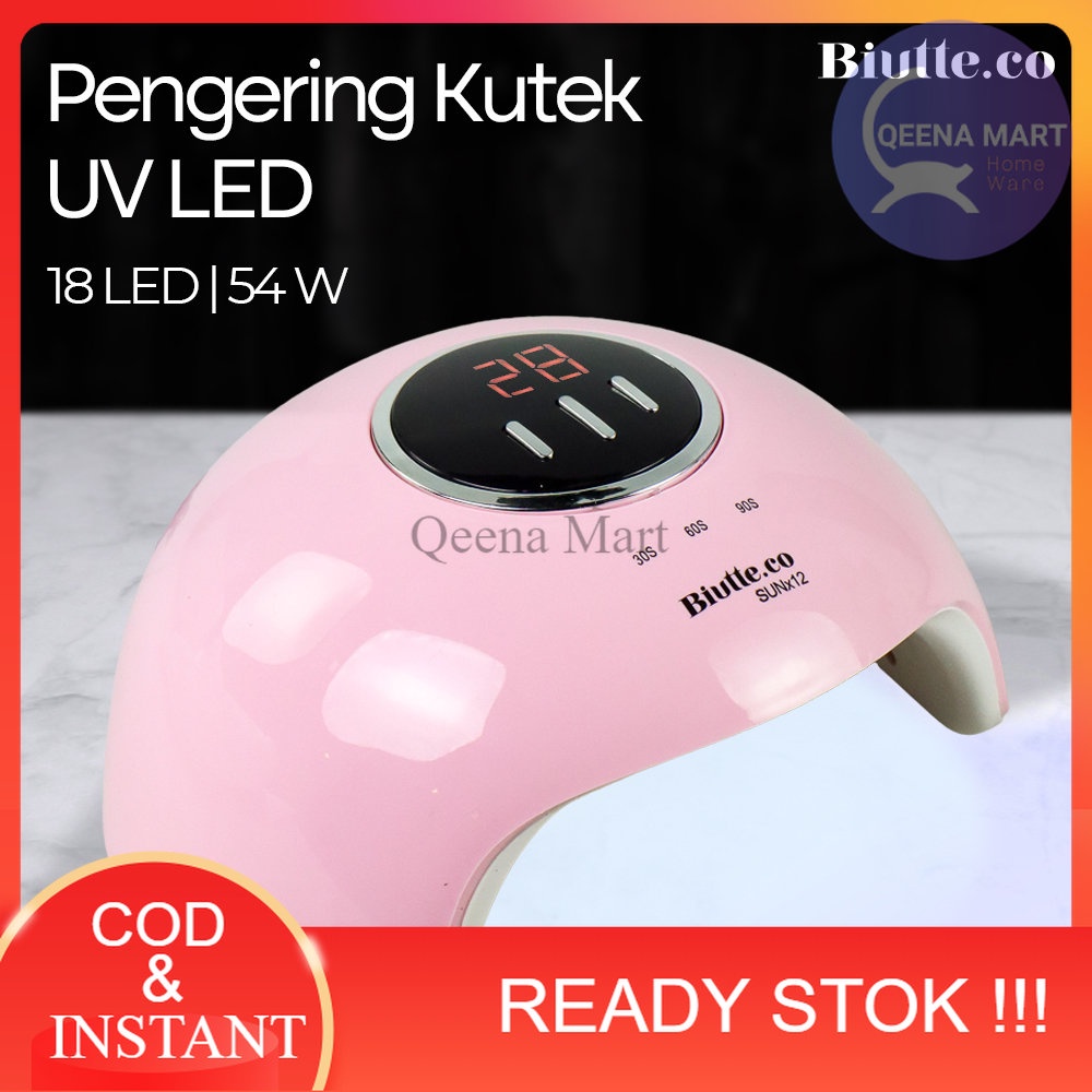 Jual Biutte.co Pengering Kutek Kuku UV LED Nail Dryer 54 W - X12 | Shopee Indonesia