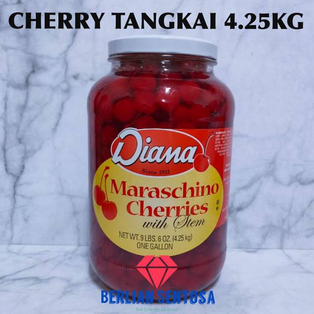 Jual Cherry Tangkai Merah Diana Toples 4.25kg | Shopee Indonesia
