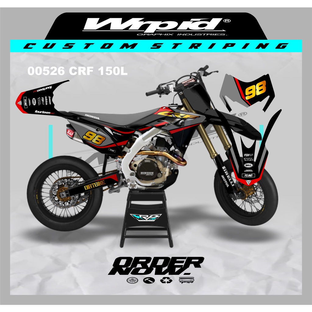 Jual 00526 sticker striping dan fullbody motif garis racing simple ...