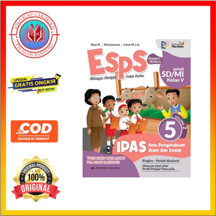 Jual Buku ESPS IPAS Untuk SD/MI Kelas 5 Volume 2 Kurikulum Merdeka | Shopee Indonesia